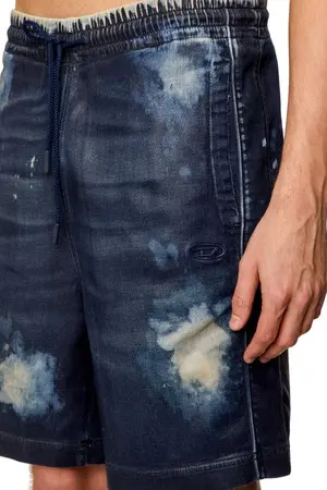 DIESEL® Elastic Waist Denim Shorts
