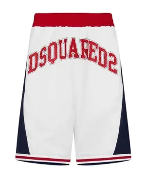 Dsquared2 Logo-print Panelled Shorts - White