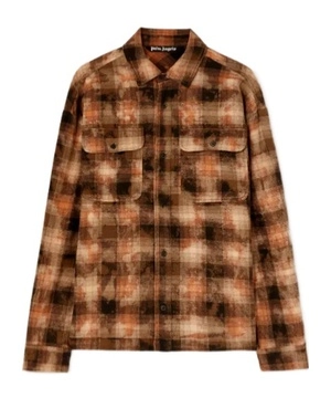 Palm Angels Bear In Mind Checked Shirt - Brown