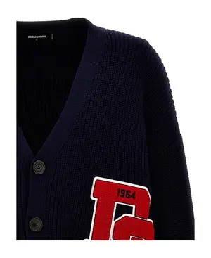 Dsquared2 Striped Knit Cardigan