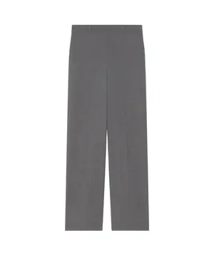 Givenchy Extra Wide Pants In Wool - Gray