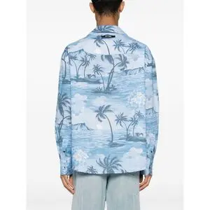 Palm Angels Sunset-print Bowling Shirt
