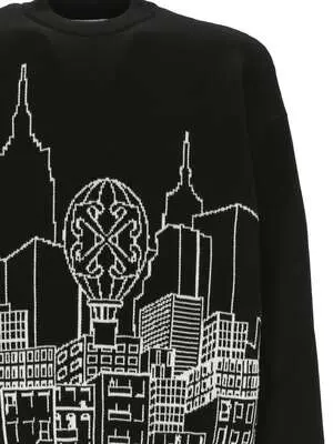 Off-White Skyline Knit Crewneck Jumper