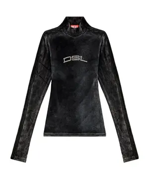 DIESEL® T-slim-n1 Logo-embellished Top