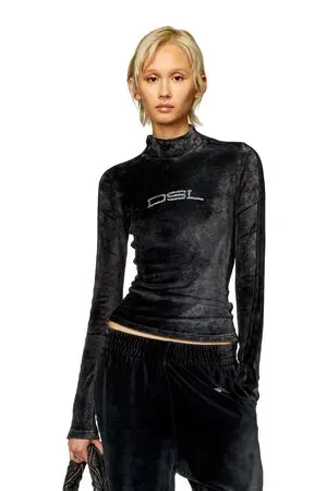 DIESEL® T-slim-n1 Logo-embellished Top