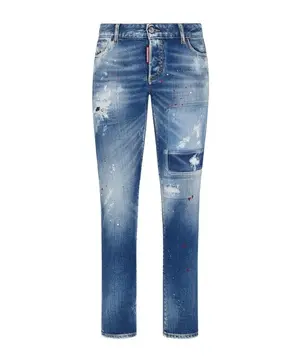 Dsquared2 Jennifer Distressed Skinny Jeans - Blue