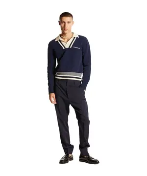 Dsquared2 Tapered Virgin Wool Trousers
