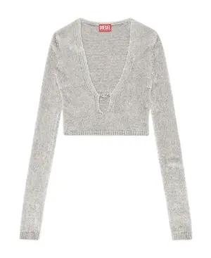 DIESEL® M-cheryl Chenille Knit Jumper - Gray