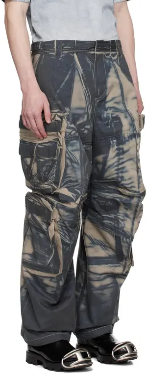 DIESEL® P-hugh Crease-effect Cargo Trousers