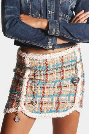 Dsquared2 Upper East Side Bouclé Miniskirt
