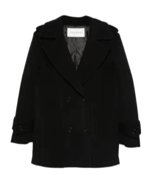 Nina Ricci Double-breasted Peacoat - Black
