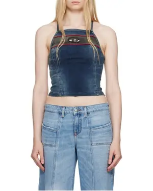 DIESEL® De-pilu-s Denim Top - Deep Blue