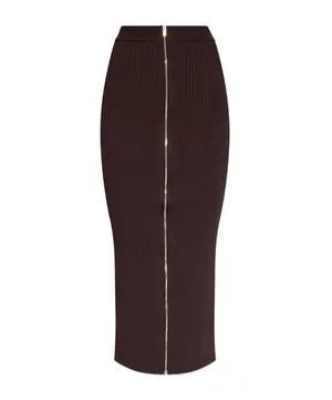 Nanushka Meika Ribbed Midi Skirt