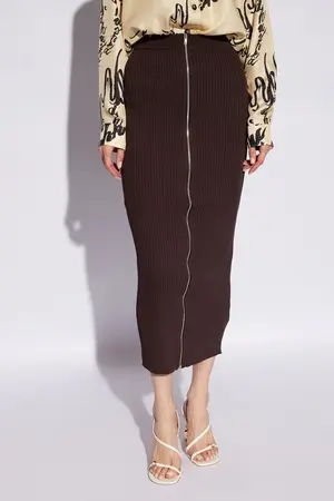 Nanushka Meika Ribbed Midi Skirt