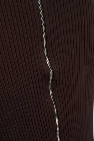 Nanushka Meika Ribbed Midi Skirt