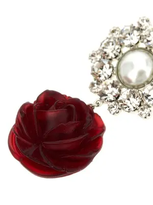 Magda Butrym Rose Drop Embellished Cluster Earrings