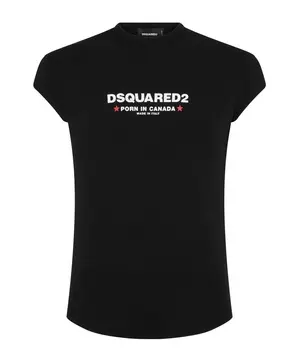 Dsquared2 Logo-print Cotton T-shirt - Black