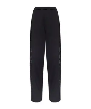 Dsquared2 Logo-tape Straight-leg Panelled Track Pants - Black