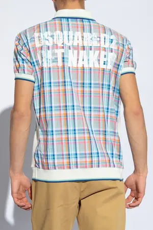Dsquared2 Checked Short-sleeved Polo Shirt