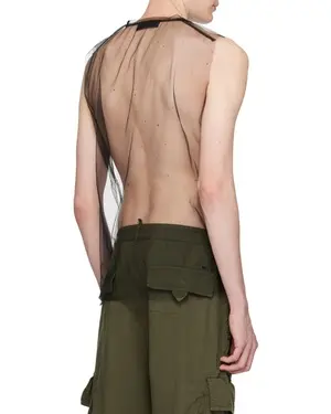 Dsquared2 Layered Sleeveless Mesh Top