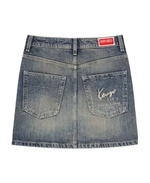 Kenzo Japanese Denim Mini Skirt