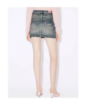 Kenzo Japanese Denim Mini Skirt
