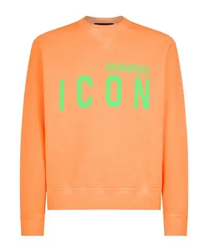 Dsquared2 Logo Printed Crewneck Sweatshirt - Orange