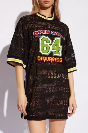 Dsquared2 Logo-embellished Crewneck T-shirt Dress