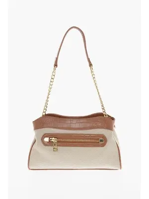 Moschino Crocodile-effect Tote Bag