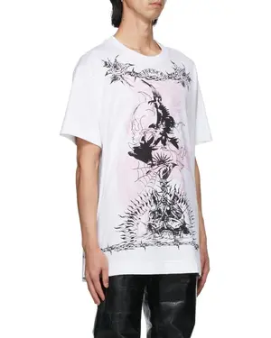 Givenchy Gothic Print Crewneck T-shirt