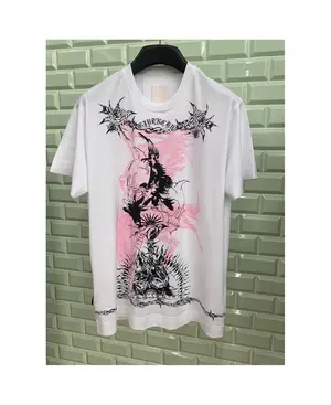 Givenchy Gothic Print Crewneck T-shirt
