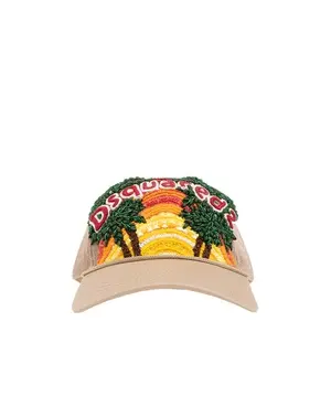 Dsquared2 Motif Embroidered Baseball Cap - Nude