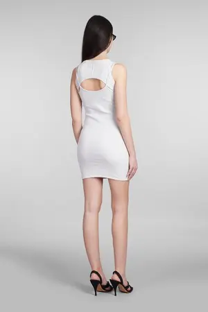 Off-White Cut-out Sleeveless Mini Dress