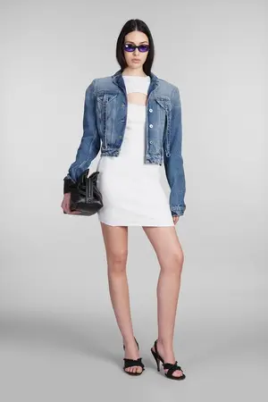 Off-White Cut-out Sleeveless Mini Dress
