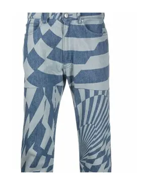 Stella McCartney X Ed Curtis Geometric Pattern Jeans
