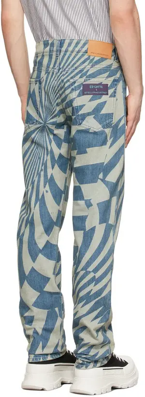 Stella McCartney X Ed Curtis Geometric Pattern Jeans