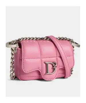 Dsquared2 Plaque Quilted Crossbody Bag