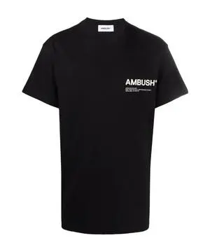 AMBUSH Logo-print Cotton T-shirt - Black