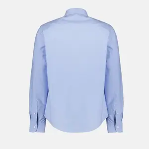 AMI Paris De Coeur Logo Embroidered Long-sleeved Shirt