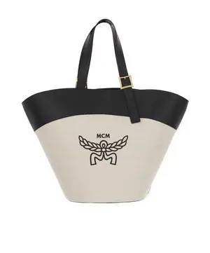 Mcm Himmel Large Tote Bag - Black