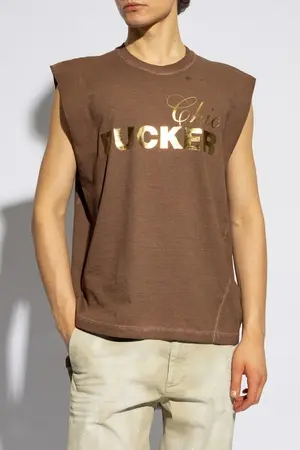 Dsquared2 Slogan-printed Sleeveless T-shirt