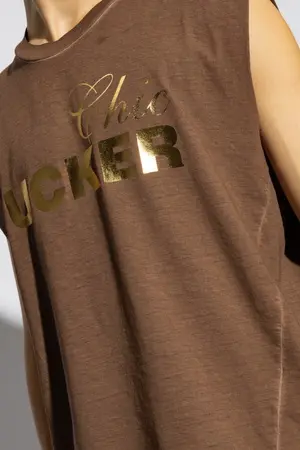 Dsquared2 Slogan-printed Sleeveless T-shirt