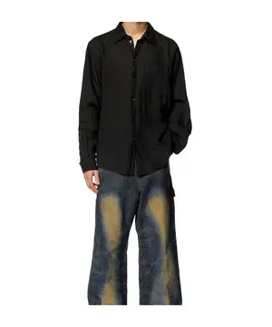 DIESEL® S-emil Logo Embroidered Shirt