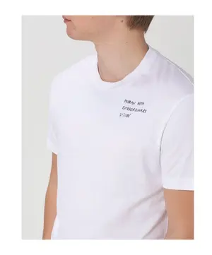 Neil Barrett Slogan-print Crew-neck T-shirt