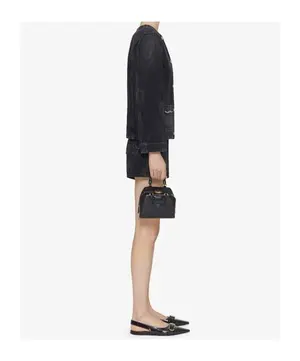 Givenchy Chains Detailed Denim Jacket