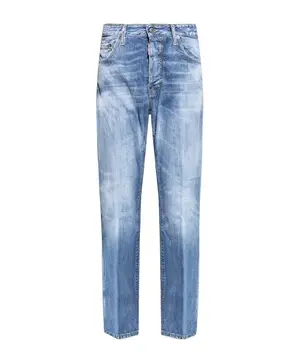 Dsquared2 Washed Straight-leg Jeans - Blue