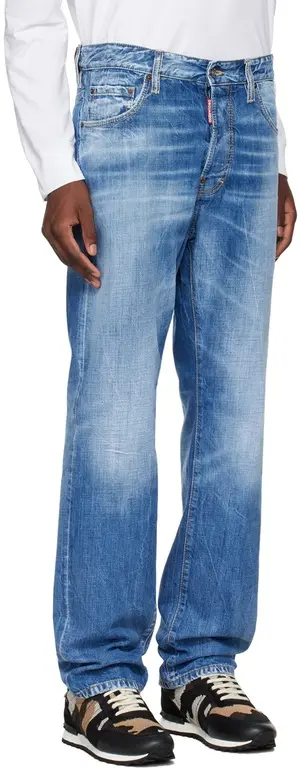 Dsquared2 Washed Straight-leg Jeans