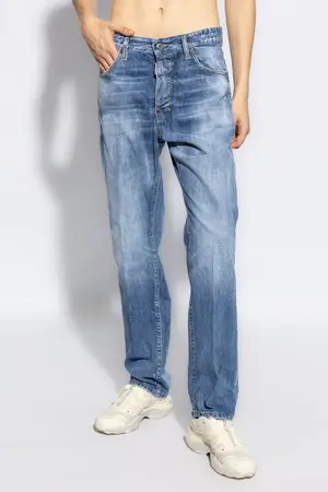 Dsquared2 Washed Straight-leg Jeans