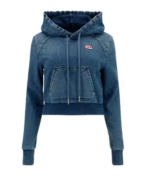 DIESEL® Denim Cropped Hoodie