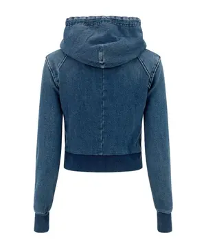 DIESEL® Denim Cropped Hoodie